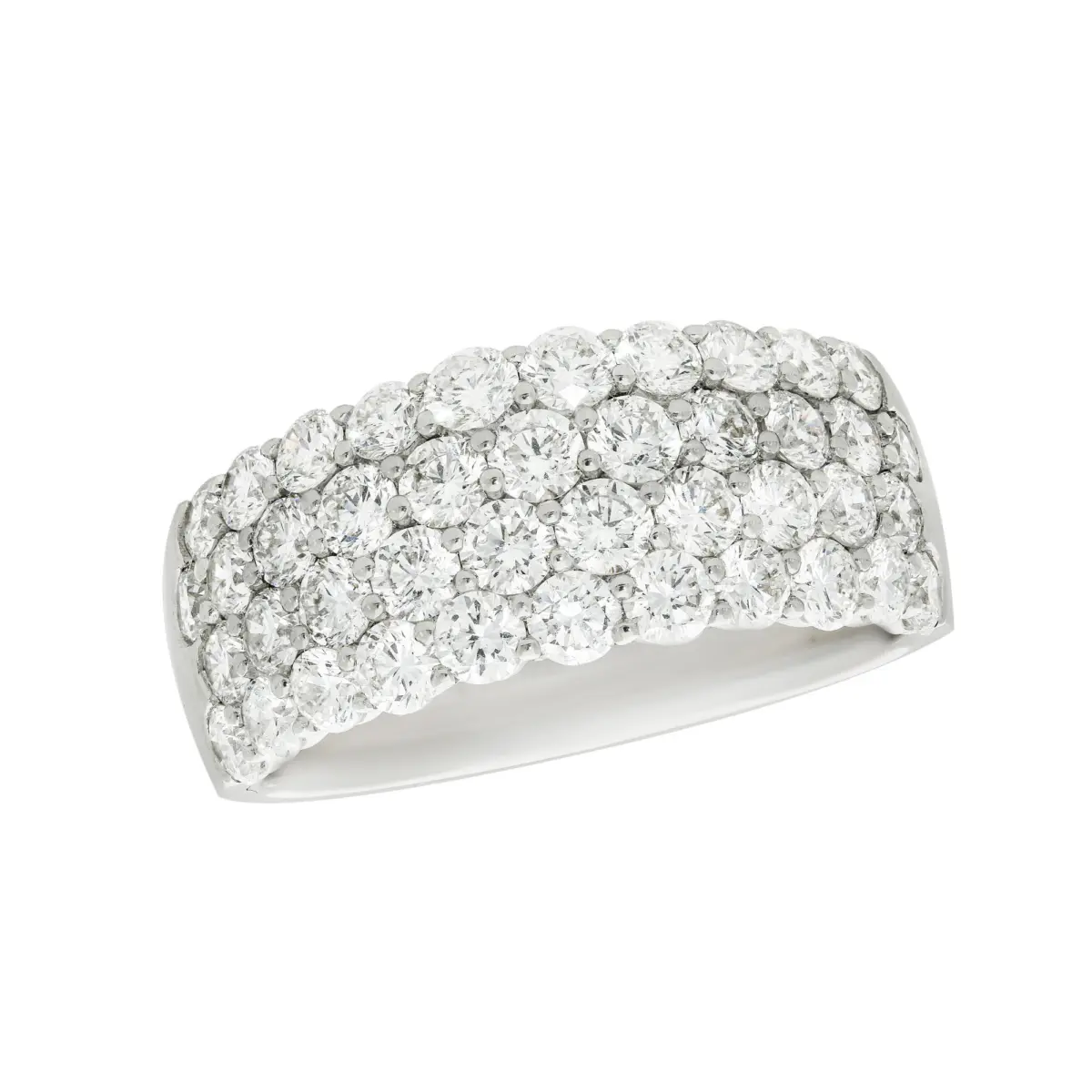 18ct white gold four row diamond ring | Jamieson & Carry - Jamieson & Carry