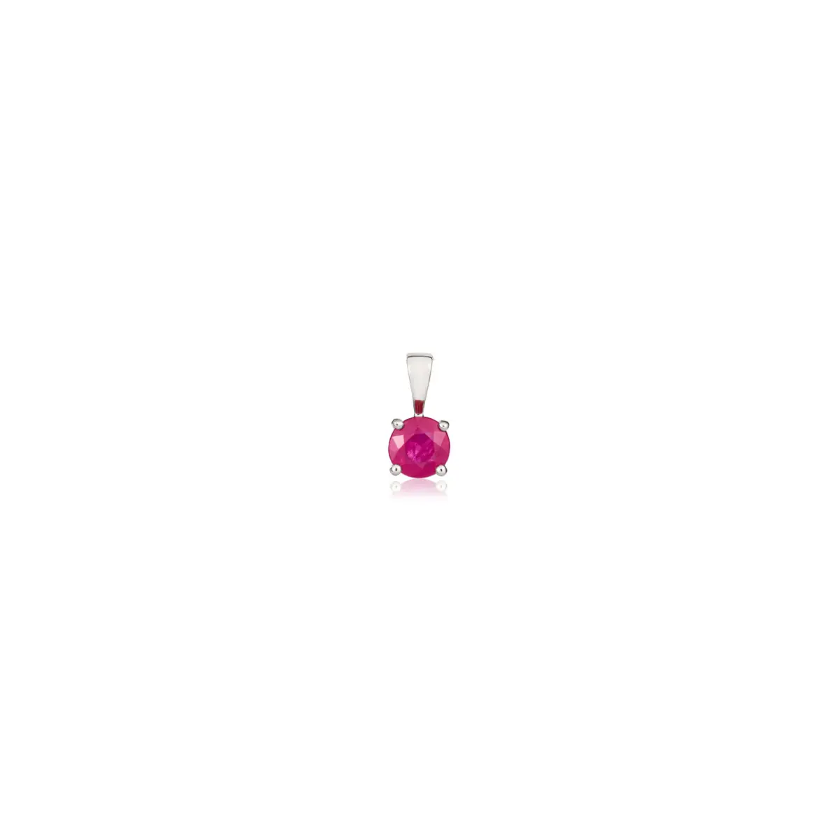 9ct white gold ruby pendant | Jamieson & Carry - Jamieson & Carry